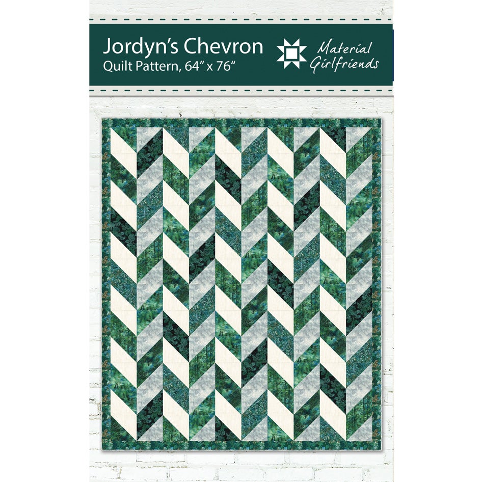 Jordyn's Chevron Quilt Pattern | Material Girlfriends Patterns