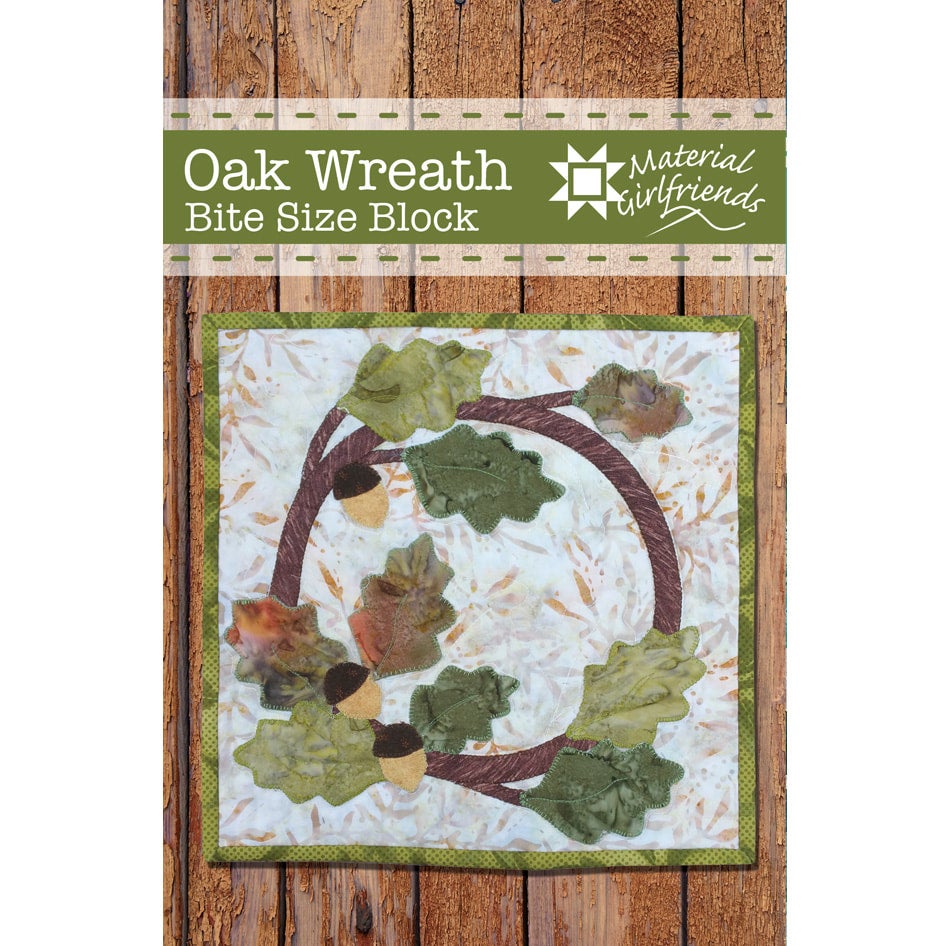 Oak Wreath Bite Size pattern | Material Girlfriends Patterns