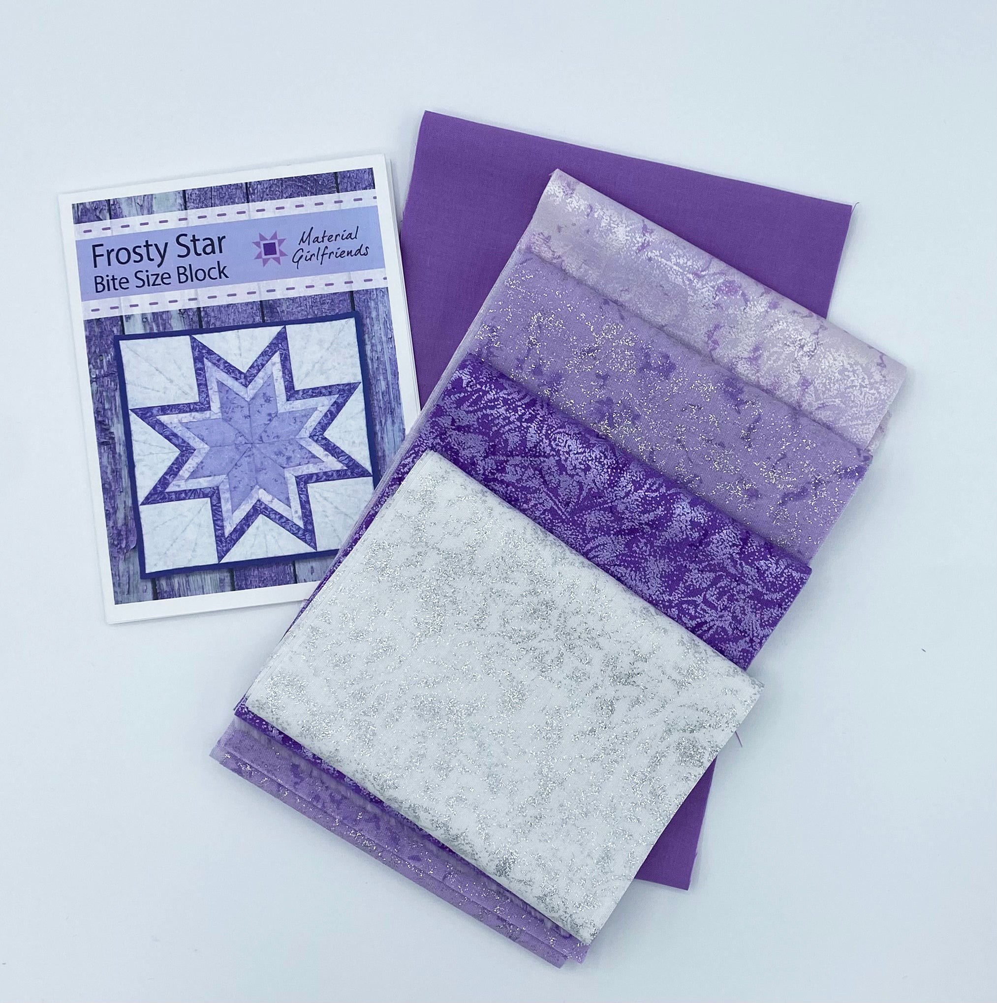 Frosty Star Bite Size Kit and pattern | Material Girlfriends Patterns